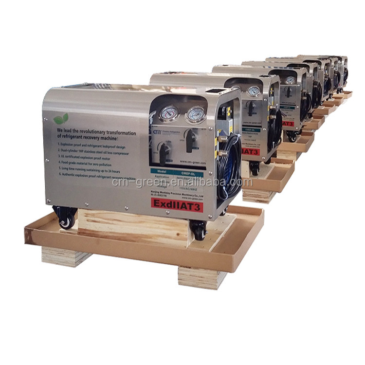 爆発防止のATEX冷却剤回収装置 R290 R600a リリカバリー充電機リリカバリーポンプ